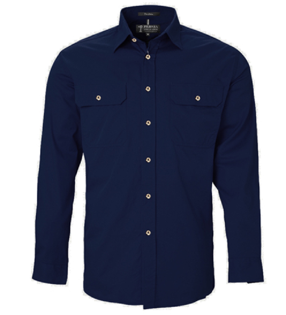 Ritemate RM200CF-150 gsm Pilbara Closed Front L/S Shirt - $28.50 : TAS ...