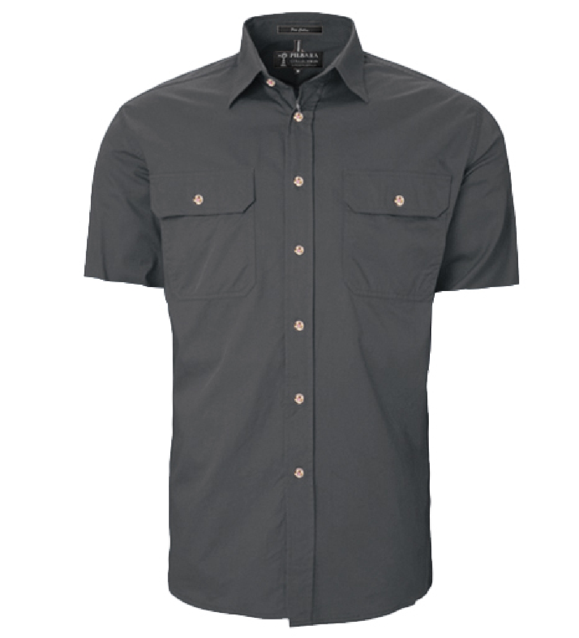 Men's Pilbara Open Front S/S Shirt | Ritemate Workwear