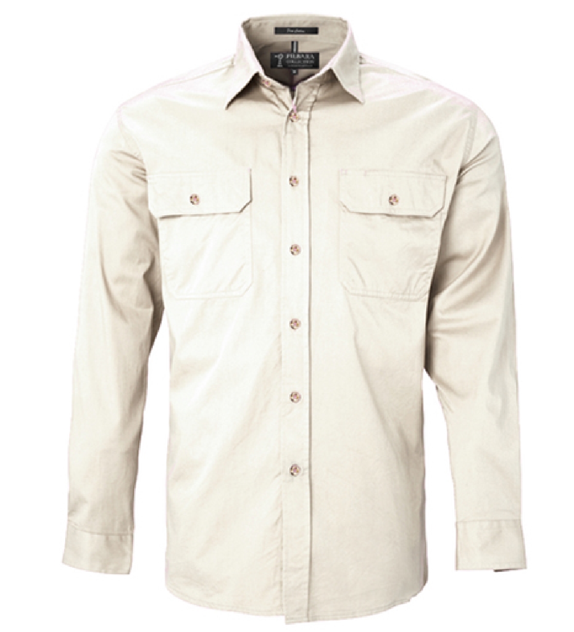 Men's Pilbara Open Front L/S Shirt | Ritemate Workwear