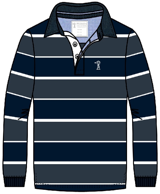 Pilbara Men's Rugby Jersey | Ritemate Workwear